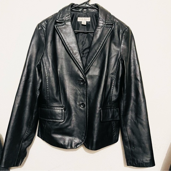 Casual Corner | Jackets & Coats | Casual Corner Genuine Leather Two ...